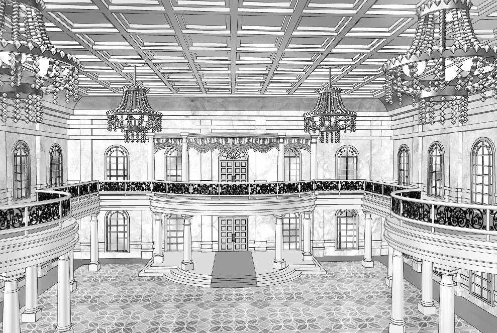 漫画背景 王宮広間14 - alumin2 - BOOTH