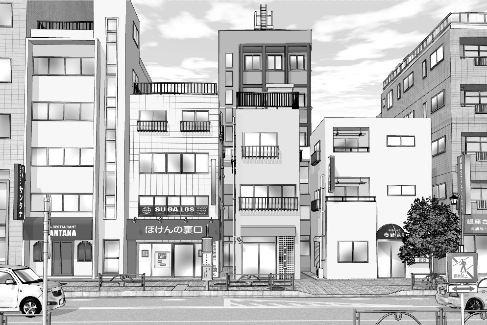 漫画背景 東京街並み18 - alumin2 - BOOTH