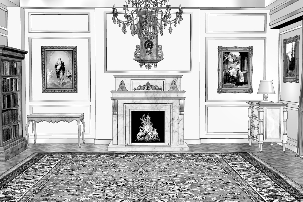 漫画背景 洋間18 - alumin2 - BOOTH