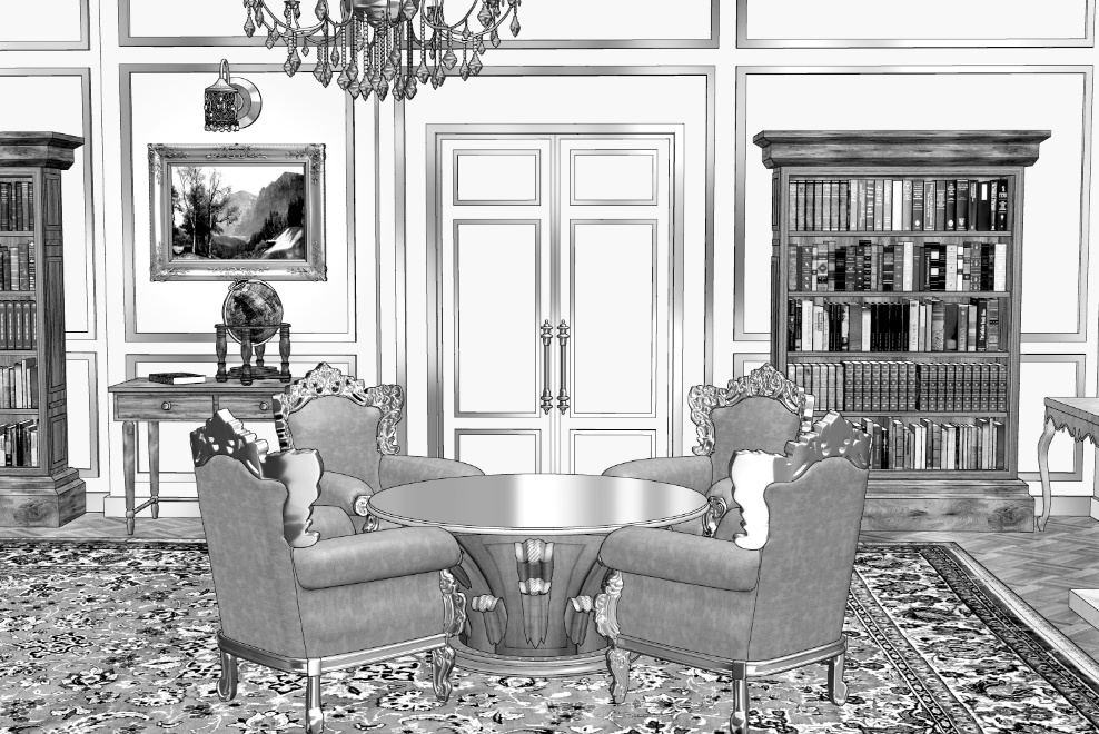 漫画背景 洋間18 - alumin2 - BOOTH