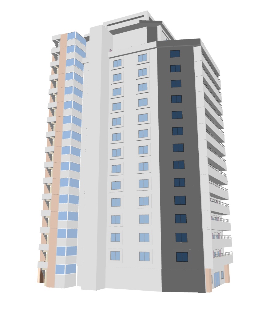 3Dモデル シティマンション02 - alumin2 - BOOTH