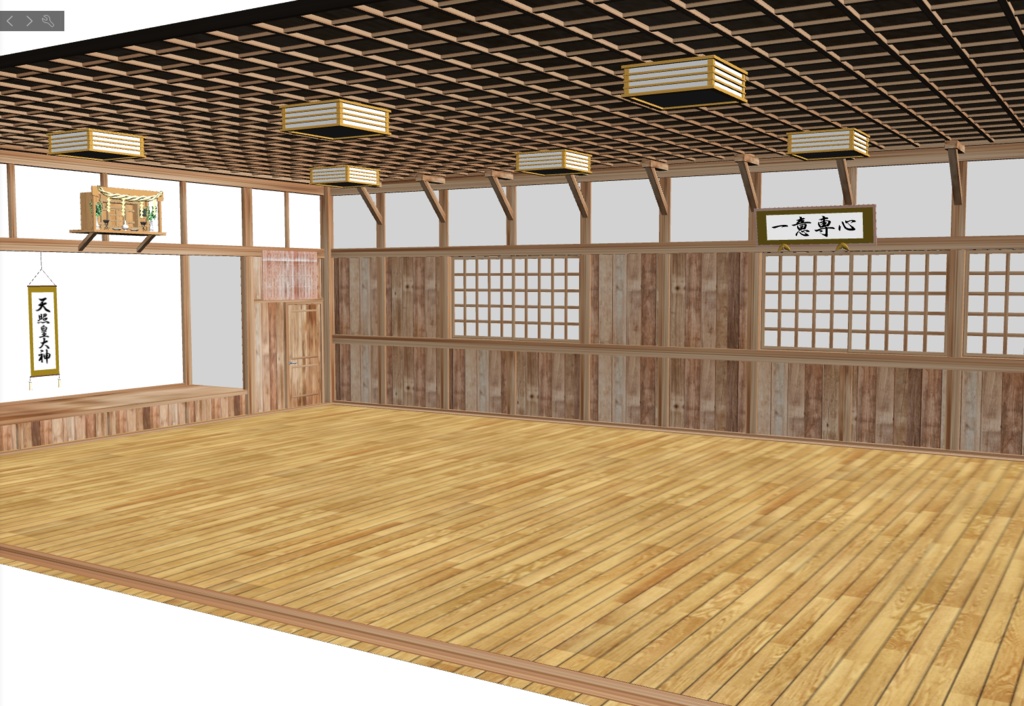3Dモデル 道場 - alumin2 - BOOTH