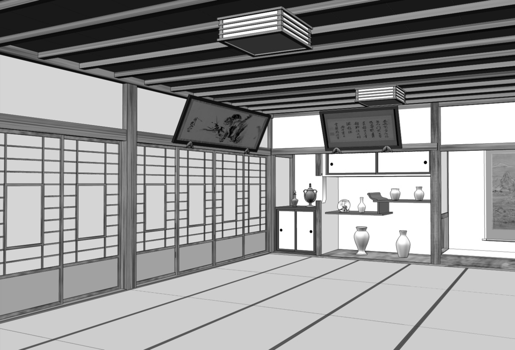 3Dモデル 和室02 - alumin2 - BOOTH