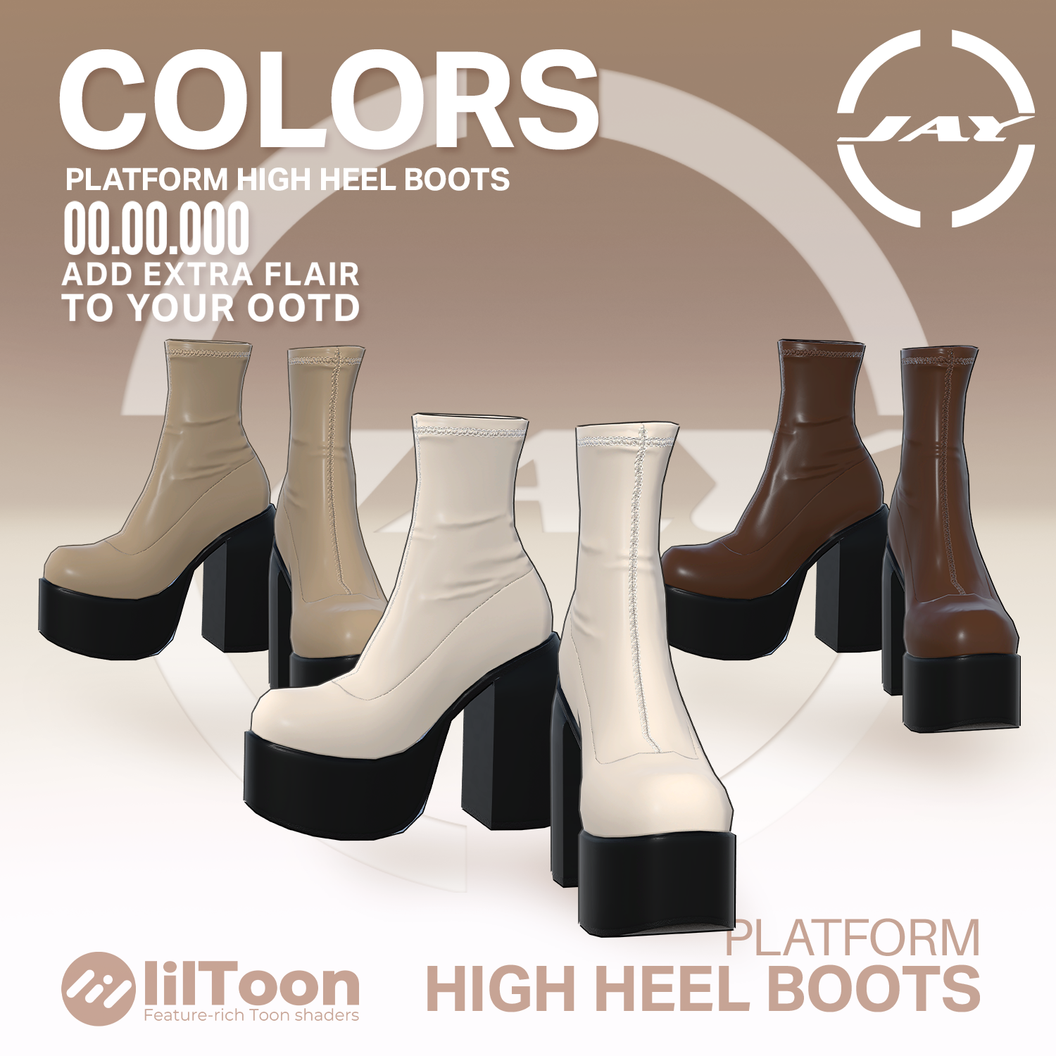 Platform High Heel Boots 「MANUKA」「KARIN」「LiME」「MOE」「KIKYO」「MAYA ...