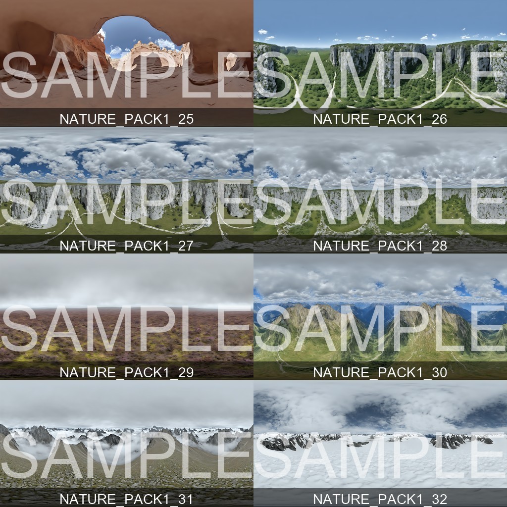 【Skybox】 Nature Pack 1｜ネイチャーパック1（50種入り） - DevMateria - BOOTH