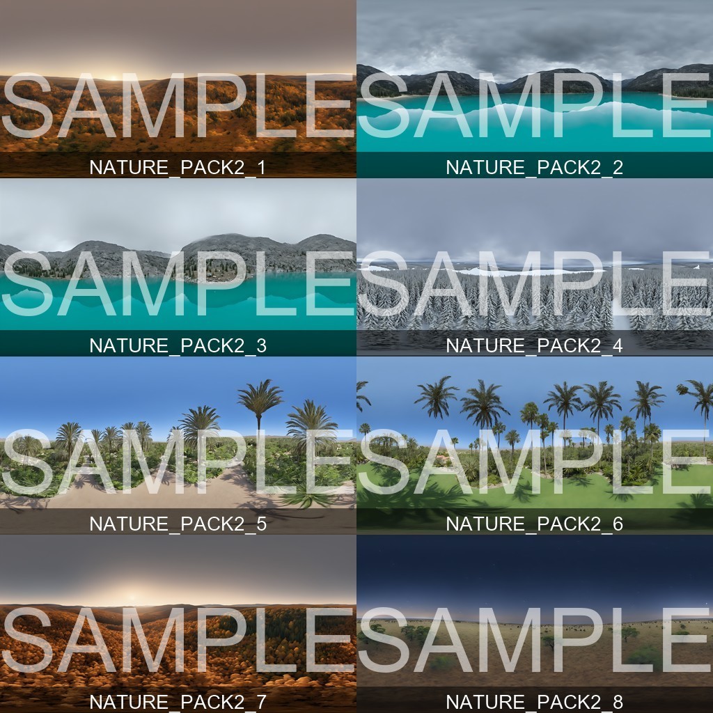 【Skybox】 Nature Pack 2｜ネイチャーパック1（50種入り） - DevMateria - BOOTH