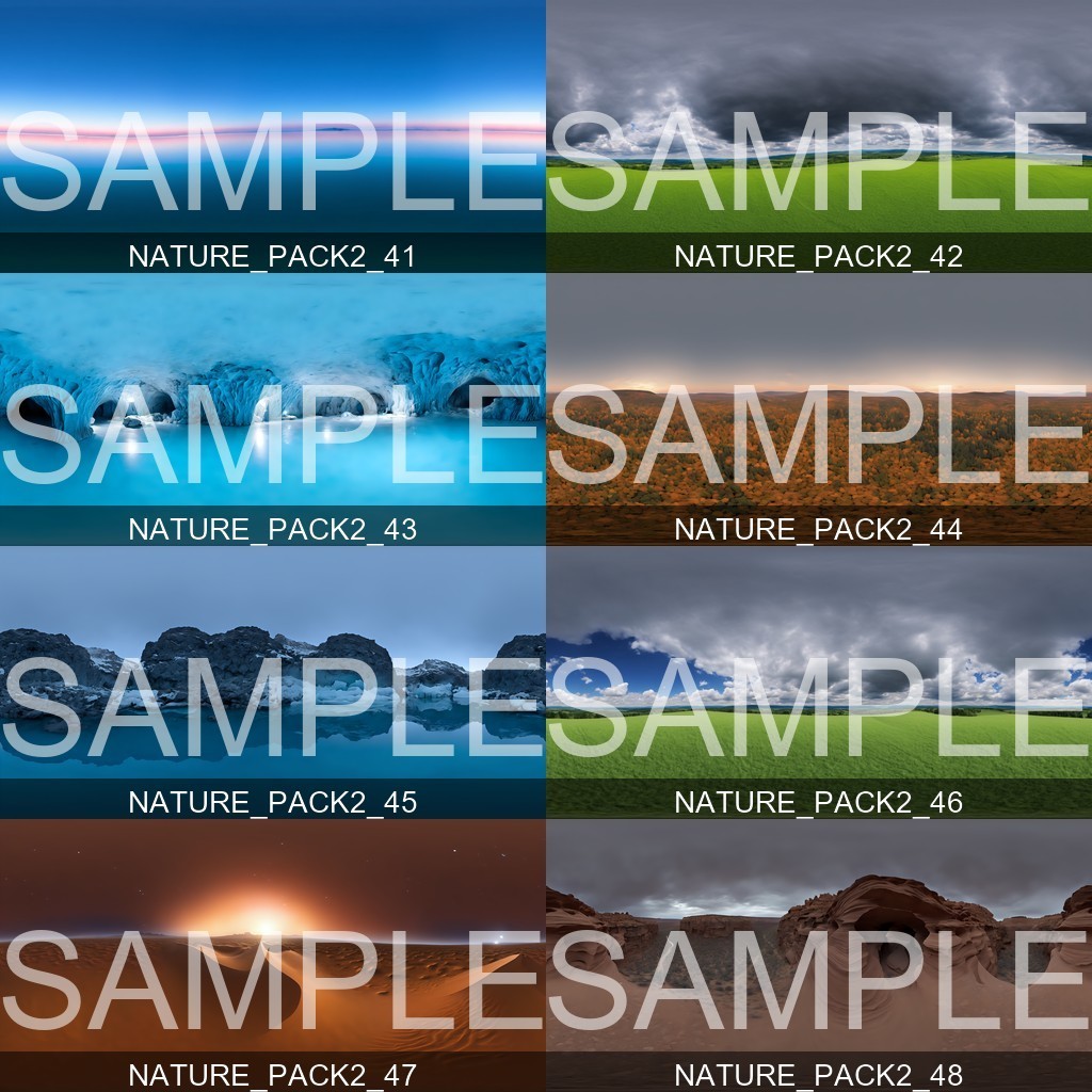 【Skybox】 Nature Pack 2｜ネイチャーパック1（50種入り） - DevMateria - BOOTH
