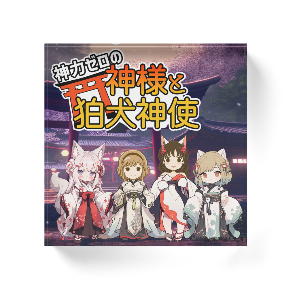 神力ゼロの神様と狛犬神使 アクリルブロック - 不思議な物語 Original goods - BOOTH