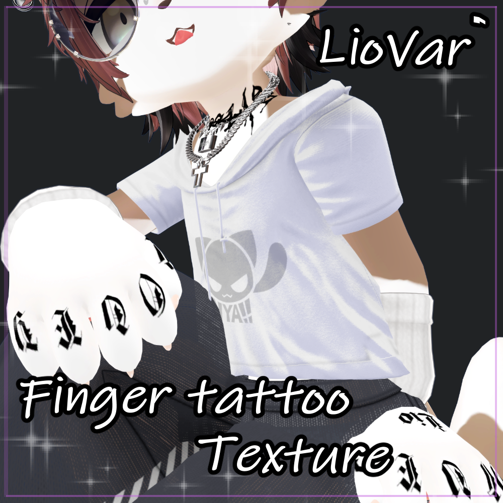 【Chalo＆Lio＆Foshunia対応】Finger tattoo - りんごの店 - BOOTH