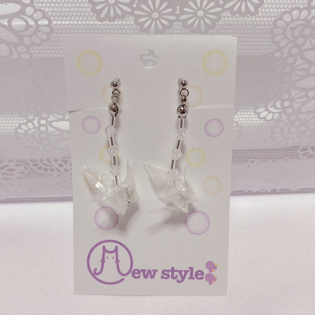 鶴の中に鶴？！ピアス&イヤリング - Mew lume - BOOTH