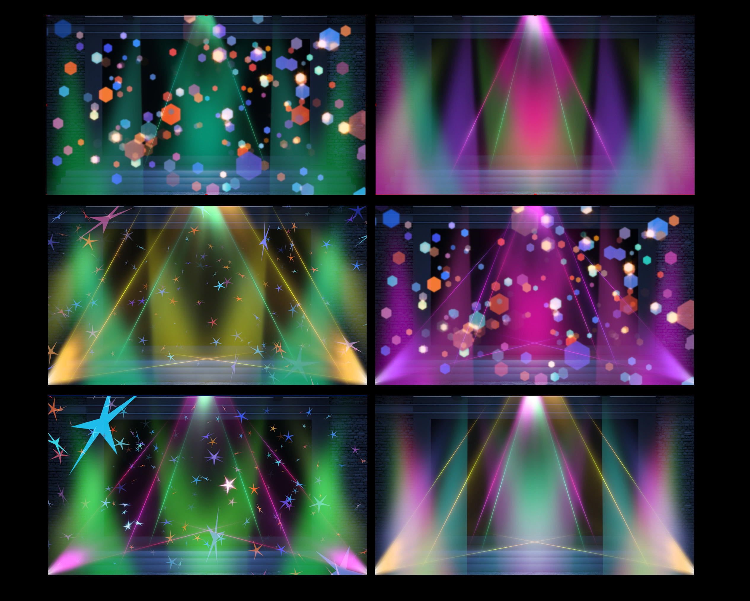 アニメーション配信背景＆オーバーレイ、VTuber・ストリーマー向けステージライトエフェクト、DJ・カラオケ・歌手向けビデオループ ...