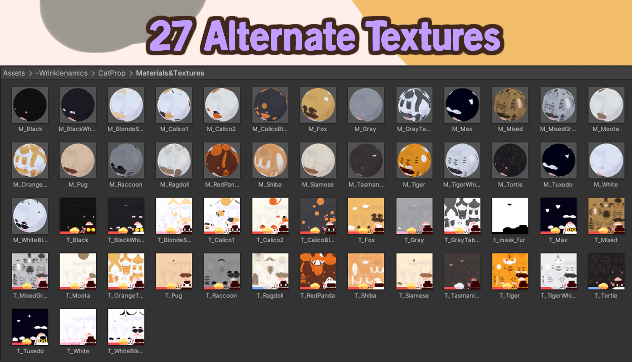 Floppy Cat - VRChat Cat Prop - Wrinklenamics - BOOTH