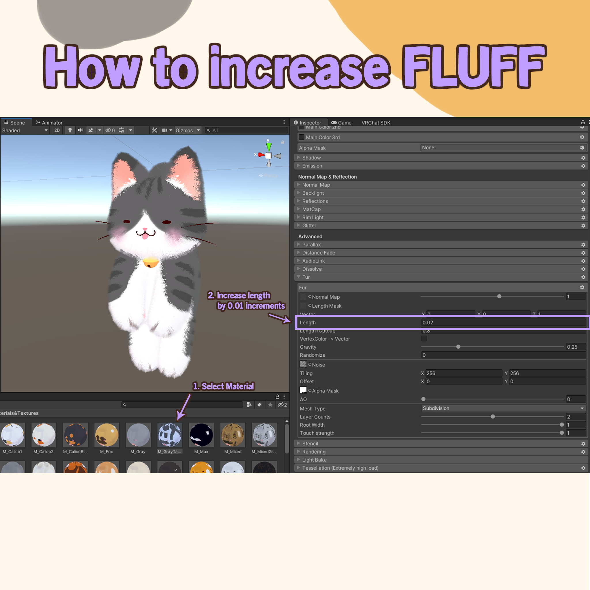 Floppy Cat - VRChat Cat Prop - Wrinklenamics - BOOTH