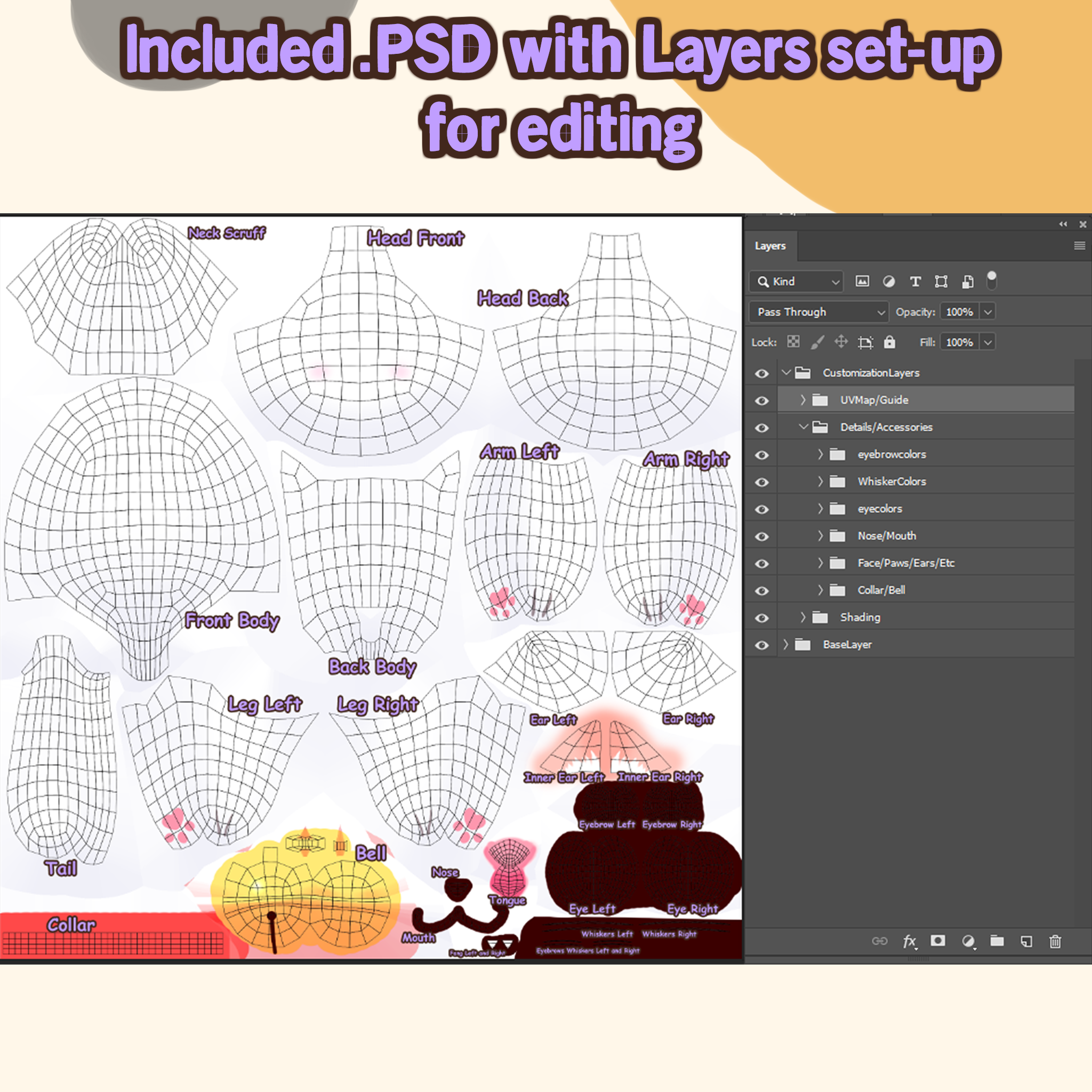 Floppy Cat - VRChat Cat Prop - Wrinklenamics - BOOTH