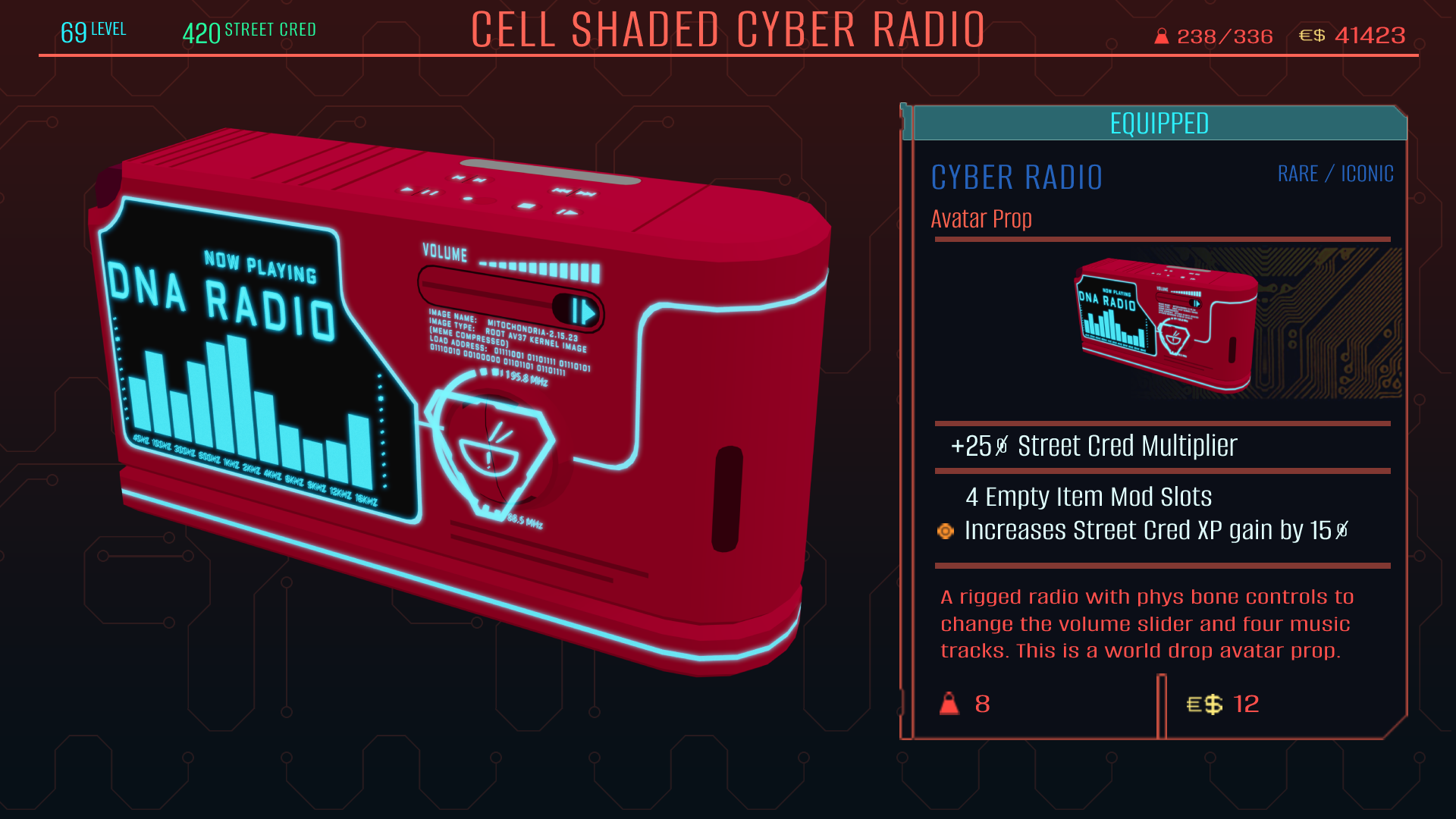 Cell Shaded Cyber Radio - Danger Noodle Animations - BOOTH