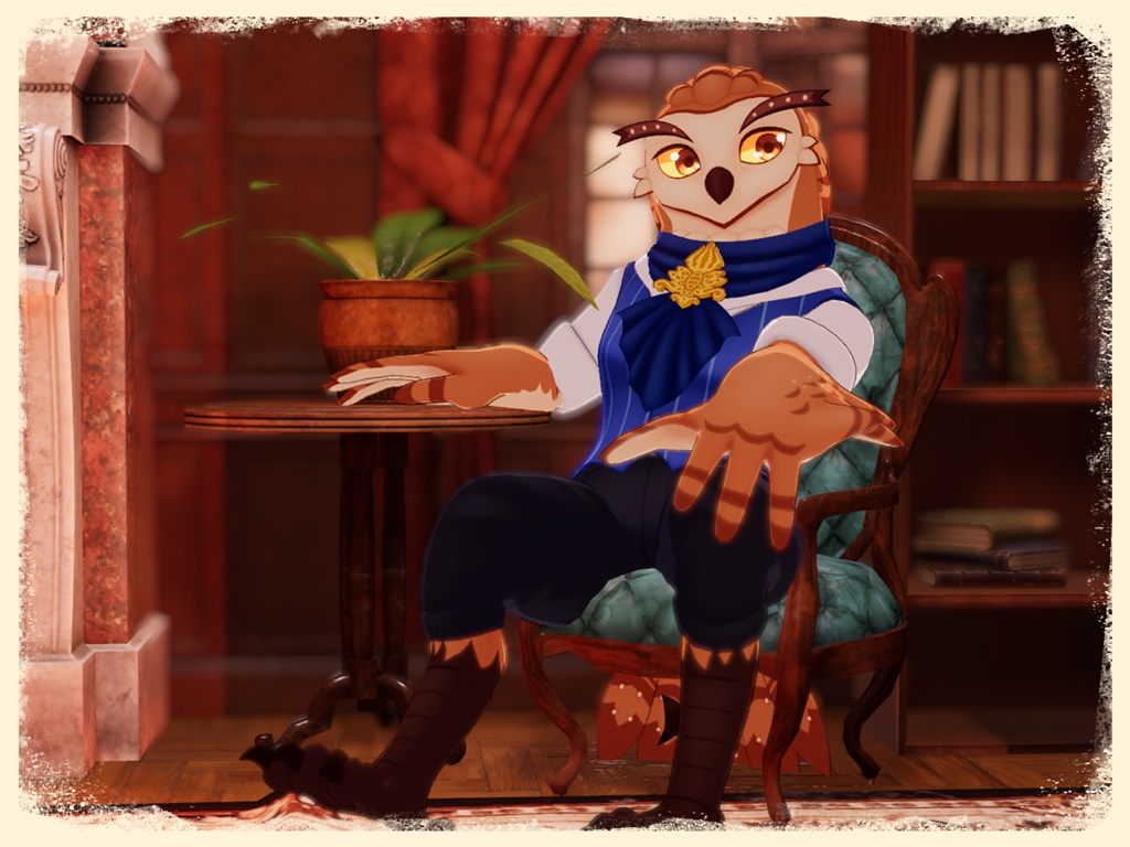 [VRChat Avatar] Azio the Owl - HTDuy - BOOTH