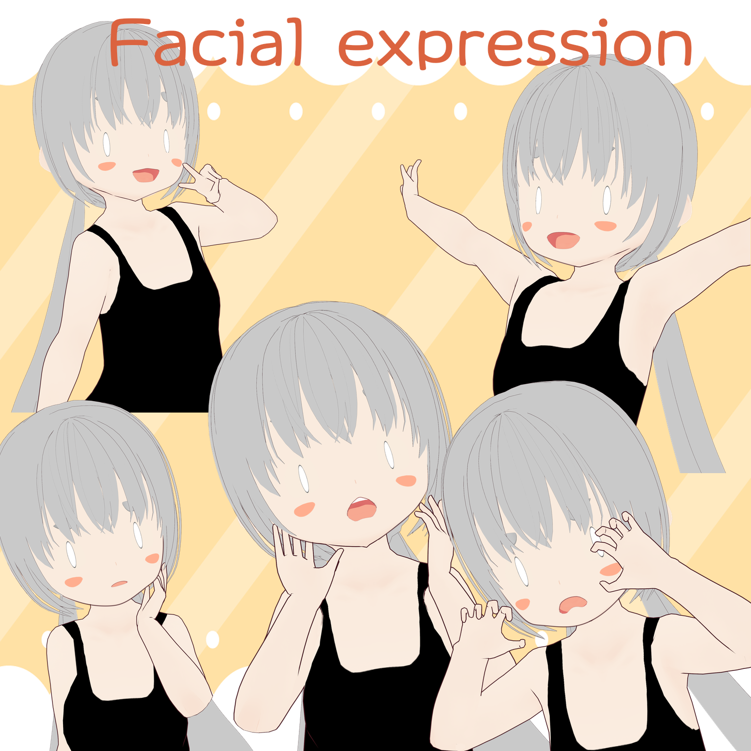 デフォルメモデル01【VRoid正式版】VRoid Official Ver Deformed Body Base01 - VRoid_素体屋 - BOOTH