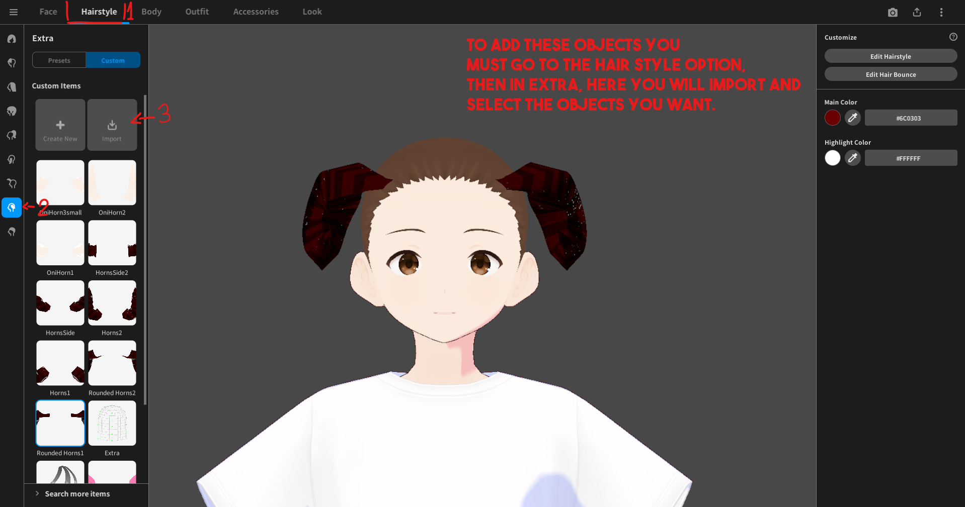 Horns Pack 1 from Vroid - Bombshell Studios - BOOTH