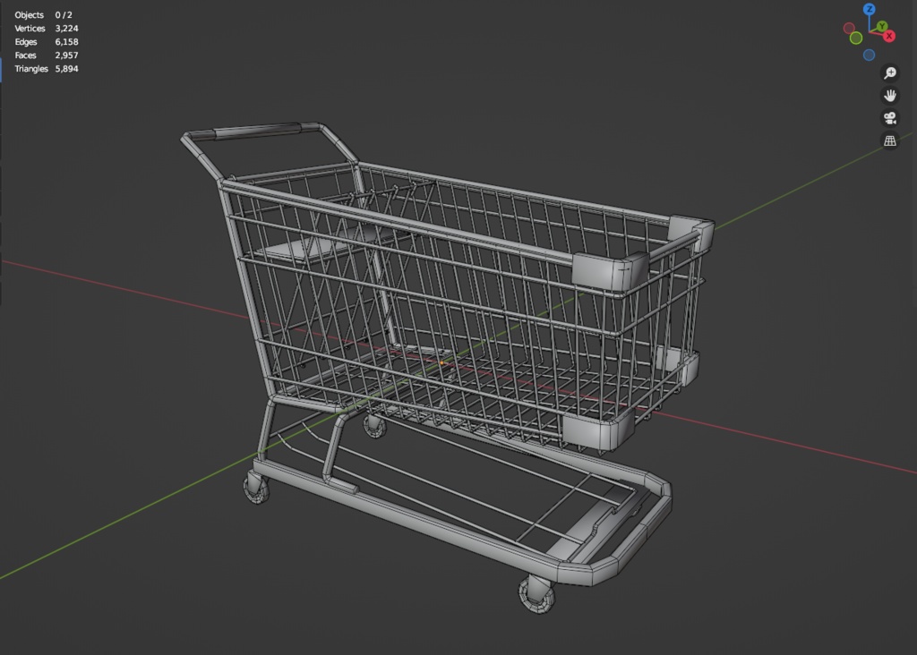 Free Shopping Cart Prefab - mobubbler - BOOTH