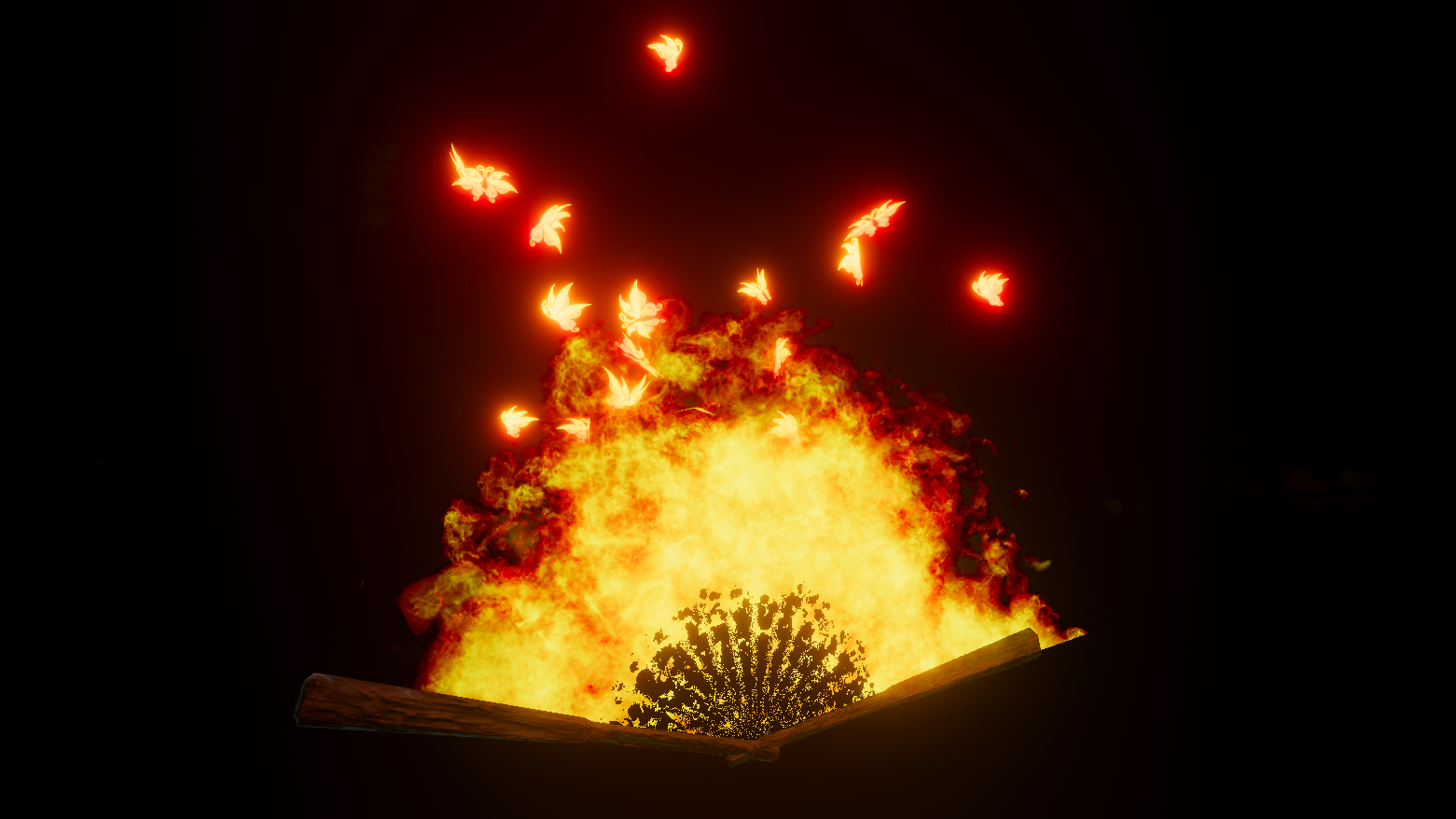 Fire Fan of Papilio Charontis 彼岸蝶の火扇 Unity Particle Systems - 譯萱的小製作 ...