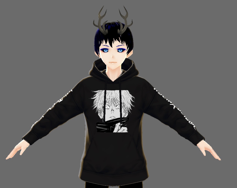 Vroid Jujutsu Kaisen Gojo Sensei Custom Hoodie - Tienda dragonica - BOOTH