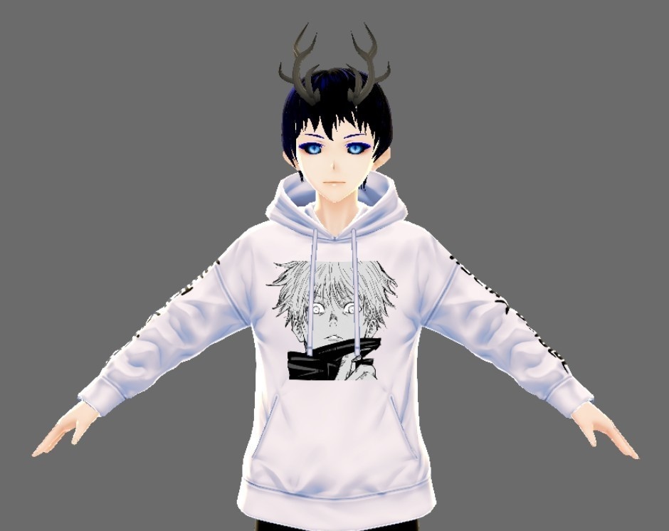Vroid Jujutsu Kaisen Gojo Sensei Custom Hoodie - Tienda dragonica - BOOTH