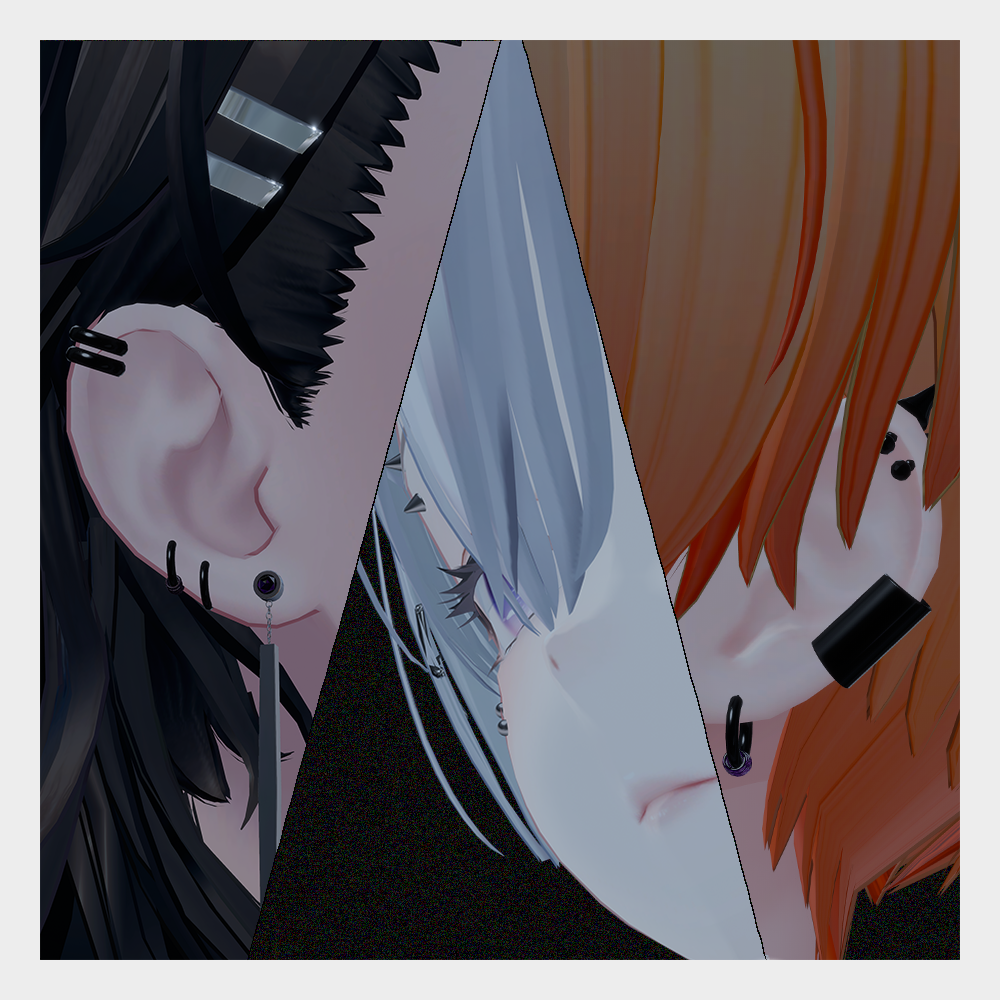 ️50%OFF ️『MA 10アバター対応！』VRChat想定ピアス Punk ON👽 - DEEP DOWN INSIDE - BOOTH