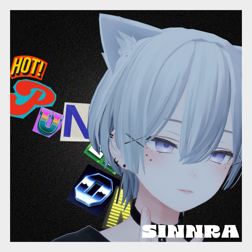 『MA 10アバター対応！』VRChat想定ピアス Punk ON👽 - DEEP DOWN INSIDE - BOOTH