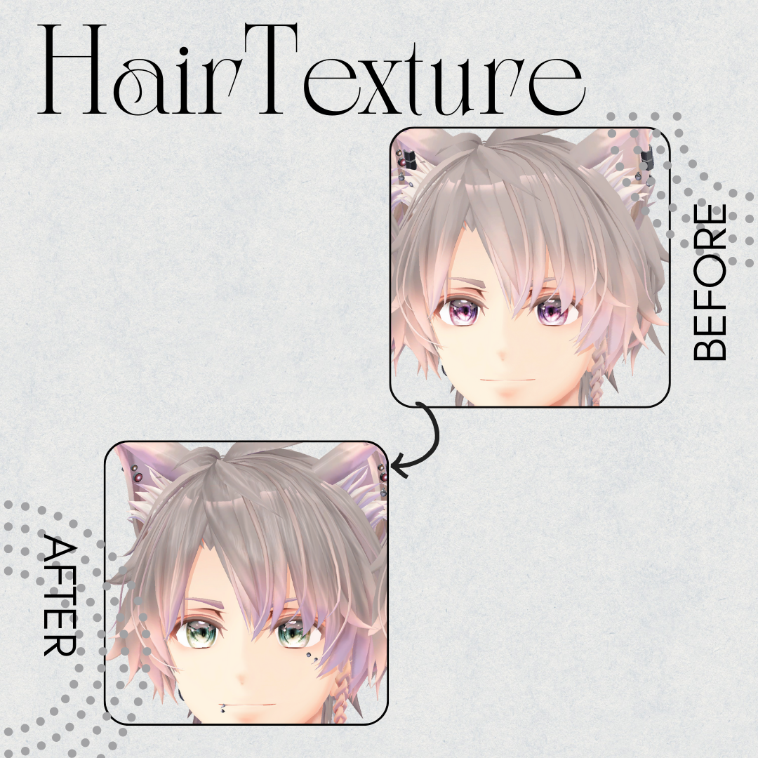 簡単導入 Noa-ノア-専用 メイク+目テクスチャ make up+eye Texture - Enchanted_tim - BOOTH