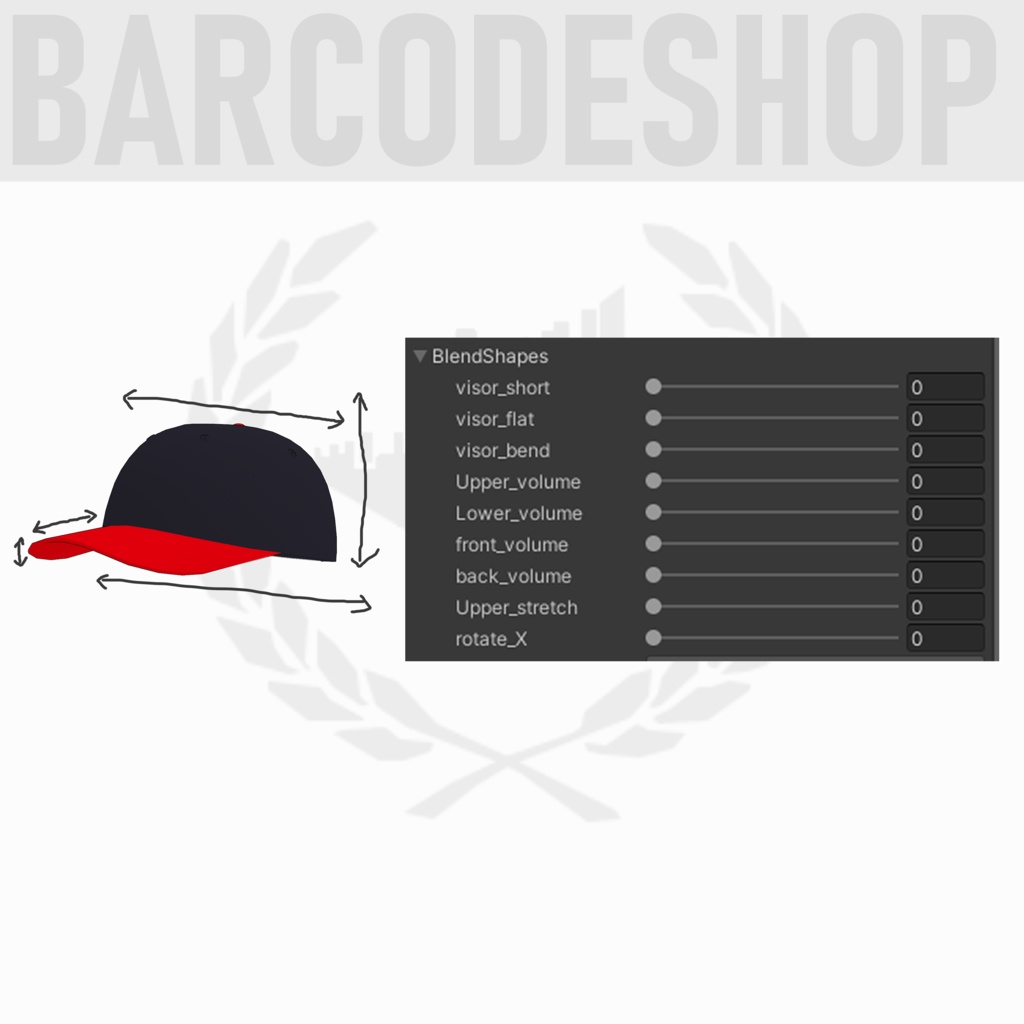 [無料]Baseball cap - BARCODE SHOP - BOOTH