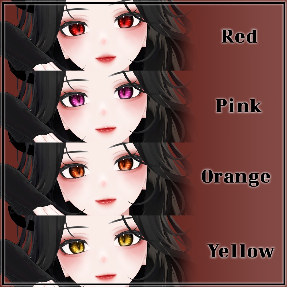 [森羅(Shinra)] Demon Eye & Make up Texture (10 color/瞳10色) - Hamppo ...