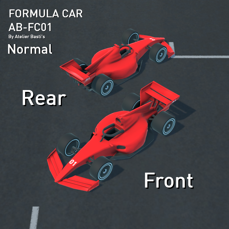 【無料】【VRChat向け】Formula Car AB-FC01 - Atelier Basti's - BOOTH