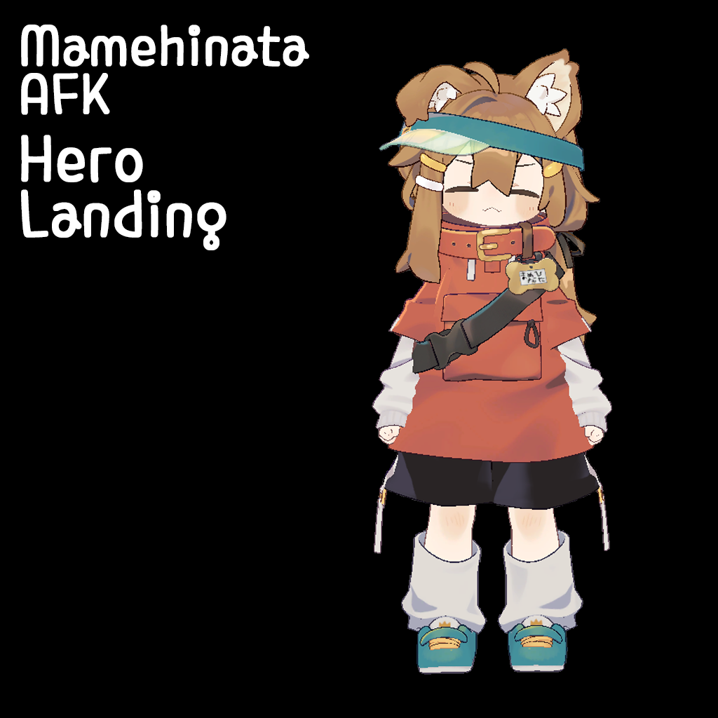 Hero Landing Mamehinata AFK / ヒーローランディング まめひなた AFK - orange-light - BOOTH