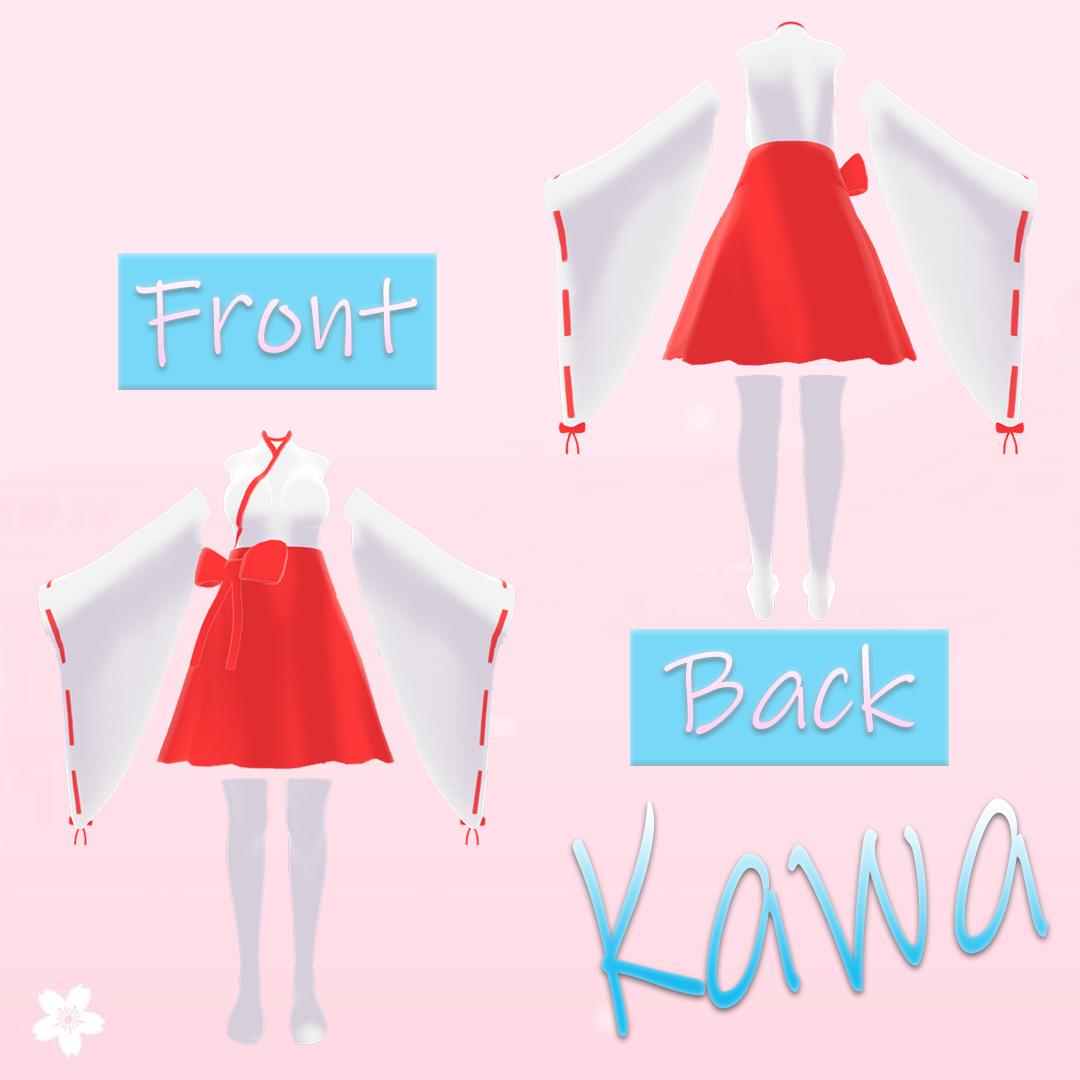 Shrine Maiden Outfit For Rono - Kawa Kawa - BOOTH
