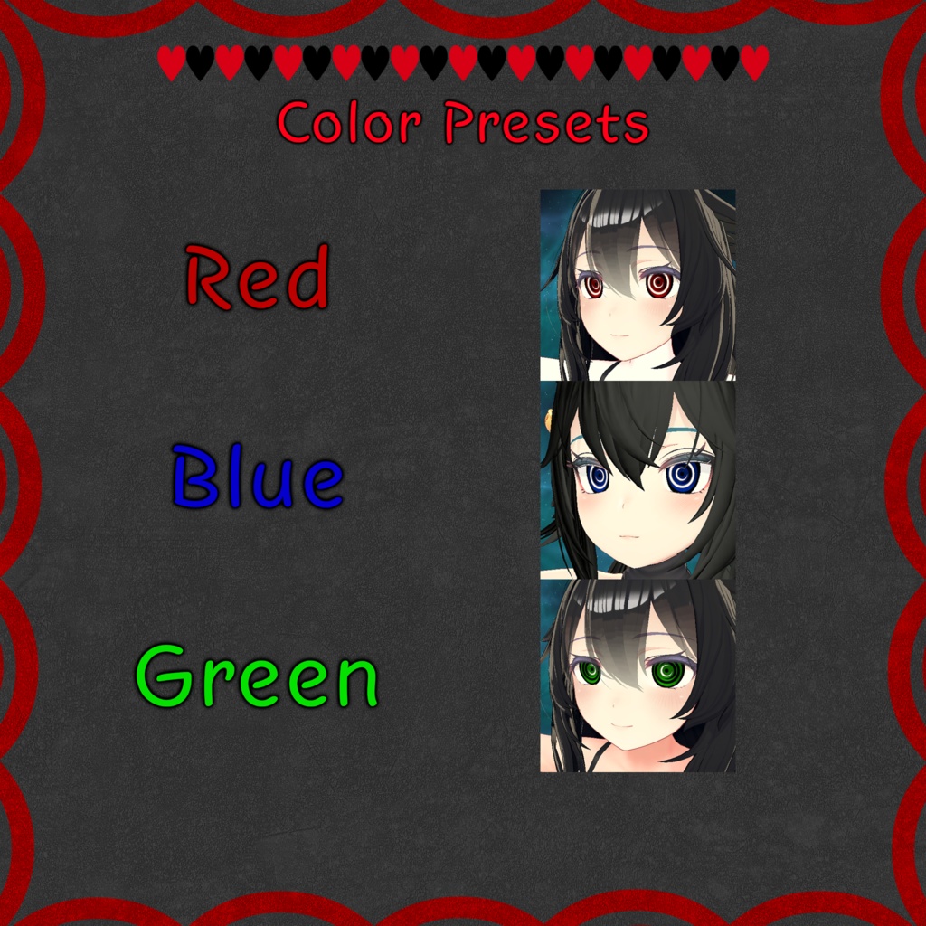 Lunar Sight ~ 目の質感 [VRChat] (7 Avatars) (Eye Texture) ꨄ - Tafu Store ...