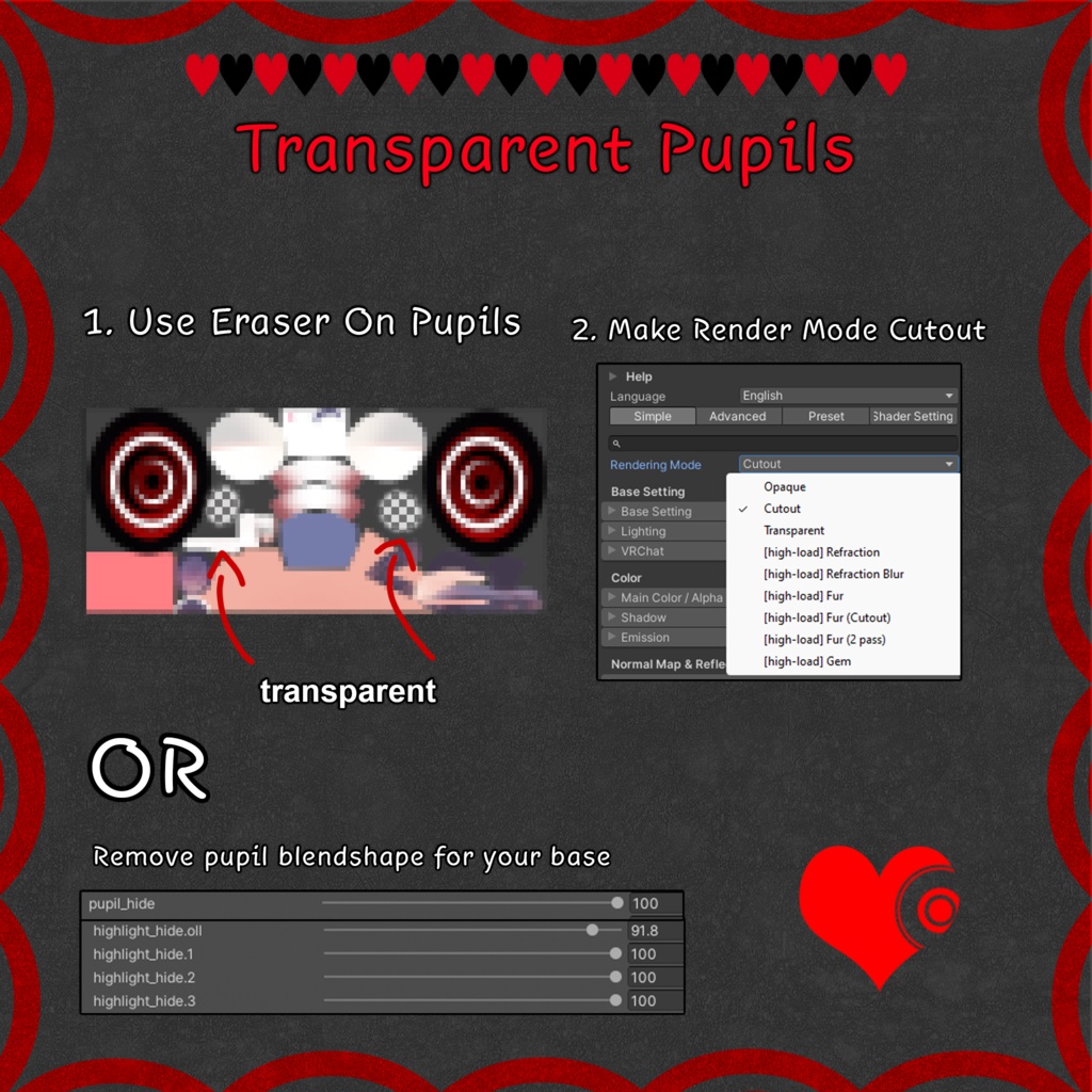 Void Vision ~ 目の質感 [VRChat] (7 Avatars) (Eye Texture) ꨄ - Tafu Store ...