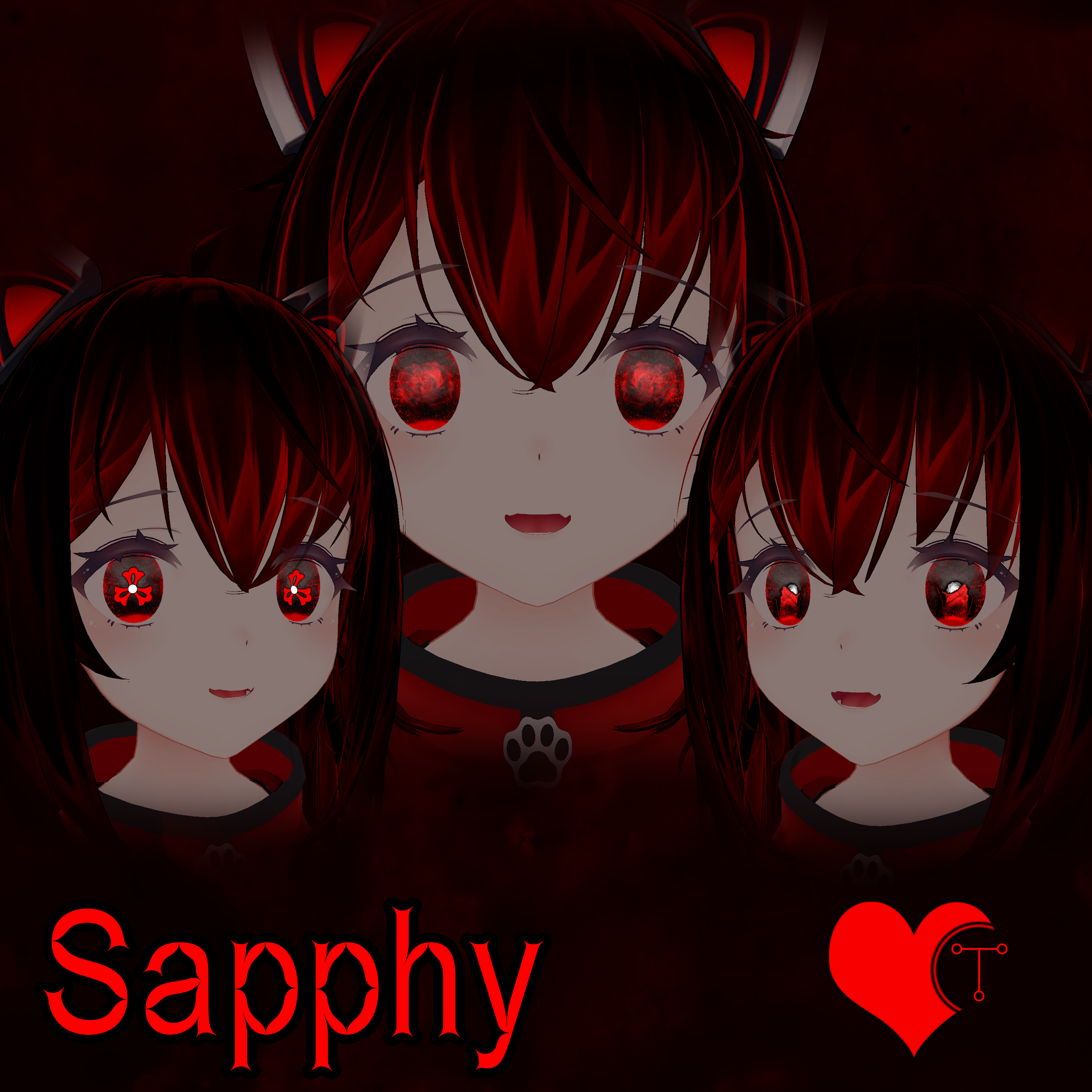 [7アバター対応] Blood Rose｜VRChat瞳テクスチャ｜PSD同梱 - Tafu ♥ Store - BOOTH