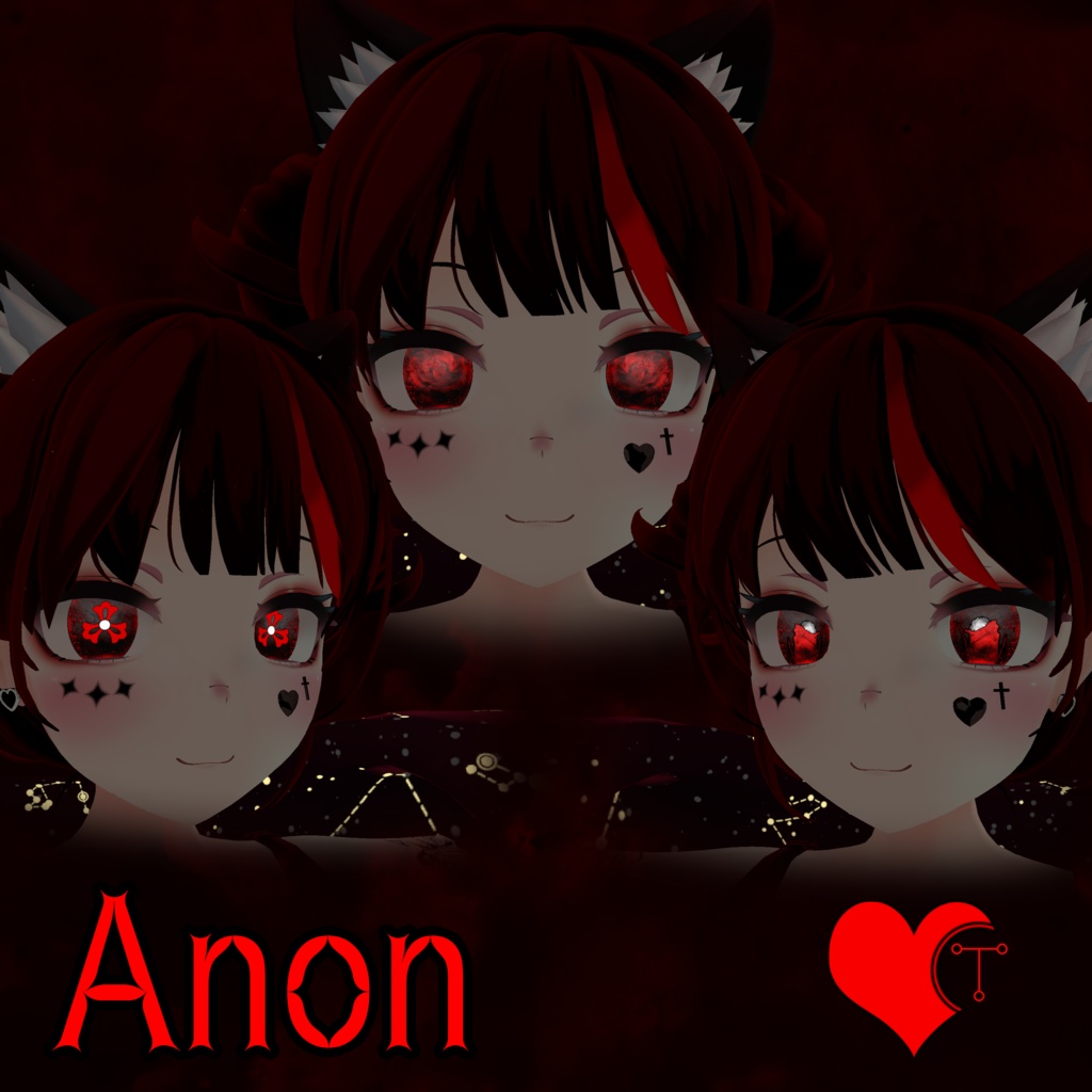 [7アバター対応] Blood Rose｜VRChat瞳テクスチャ｜PSD同梱 - tafu♥store - BOOTH