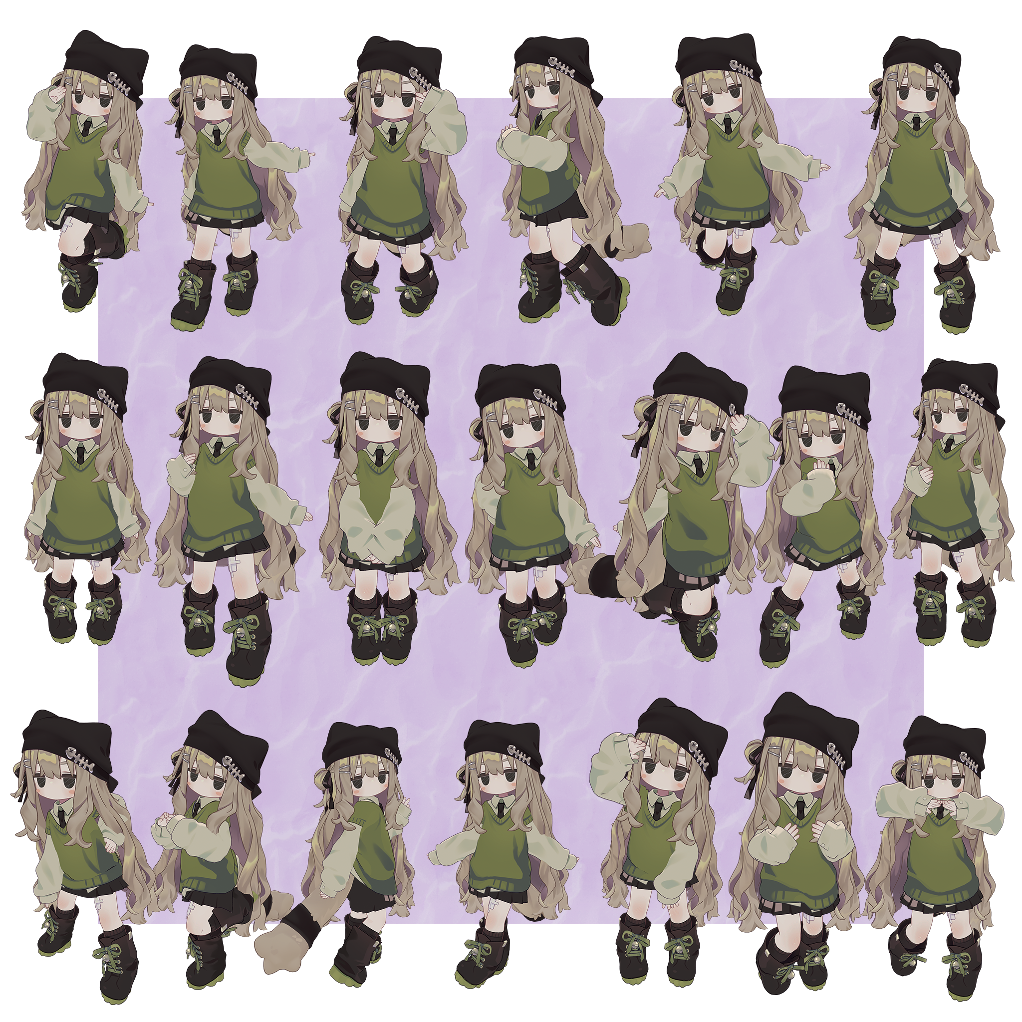 【セール】アイドリングポーズアニメーション20種セット - てんてん店 - BOOTH