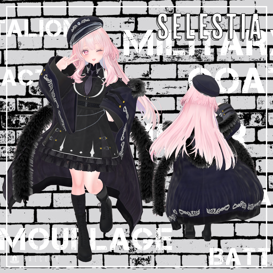 VRChat用衣装『MILITARY COAT』 - BALCONY - BOOTH