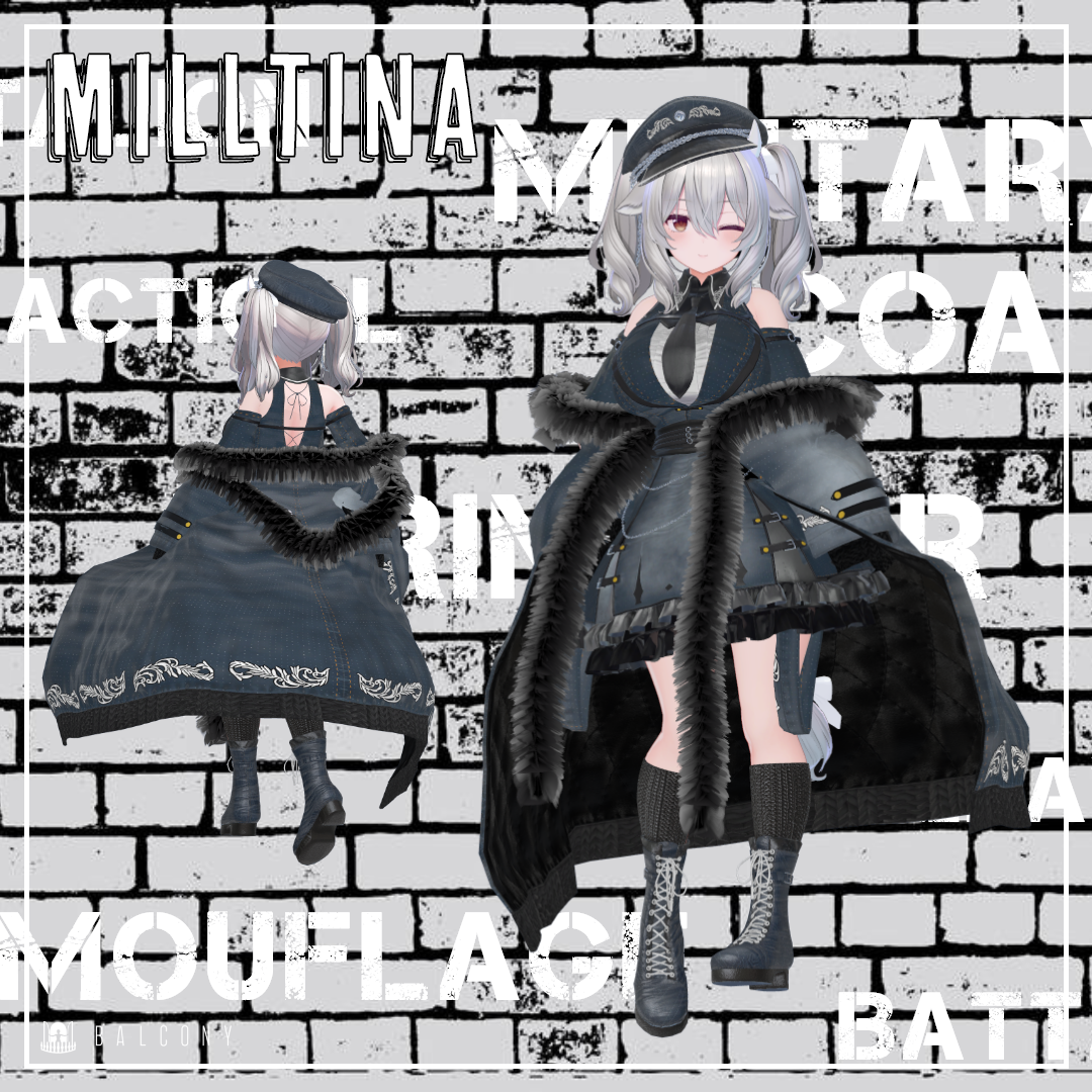 VRChat用衣装『MILITARY COAT』 - BALCONY - BOOTH