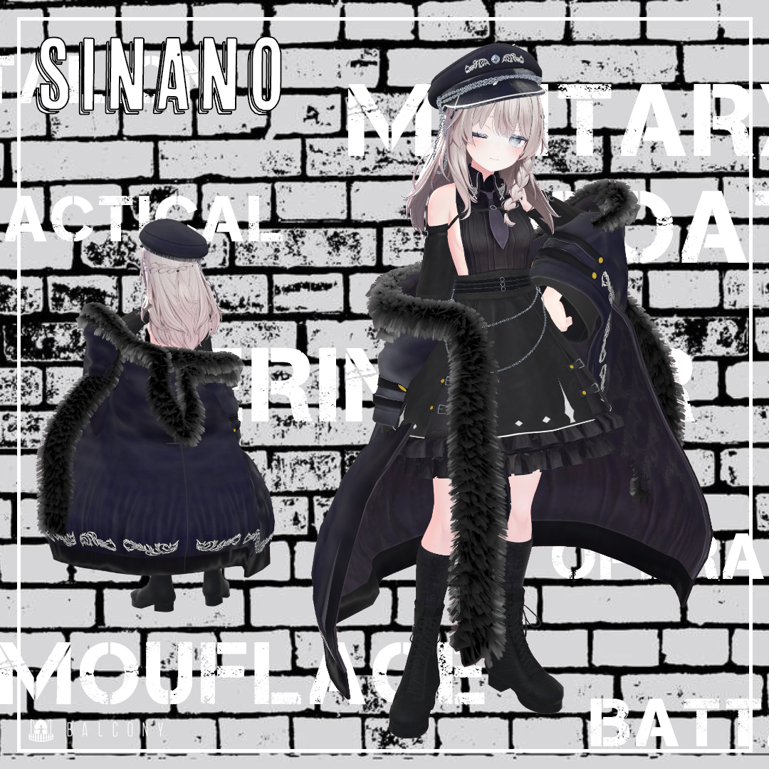 VRChat用衣装『MILITARY COAT』 - BALCONY - BOOTH