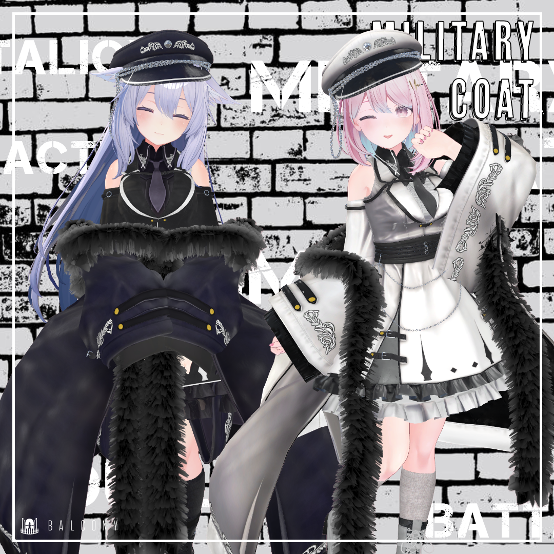 VRChat用衣装『MILITARY COAT』 - BALCONY - BOOTH