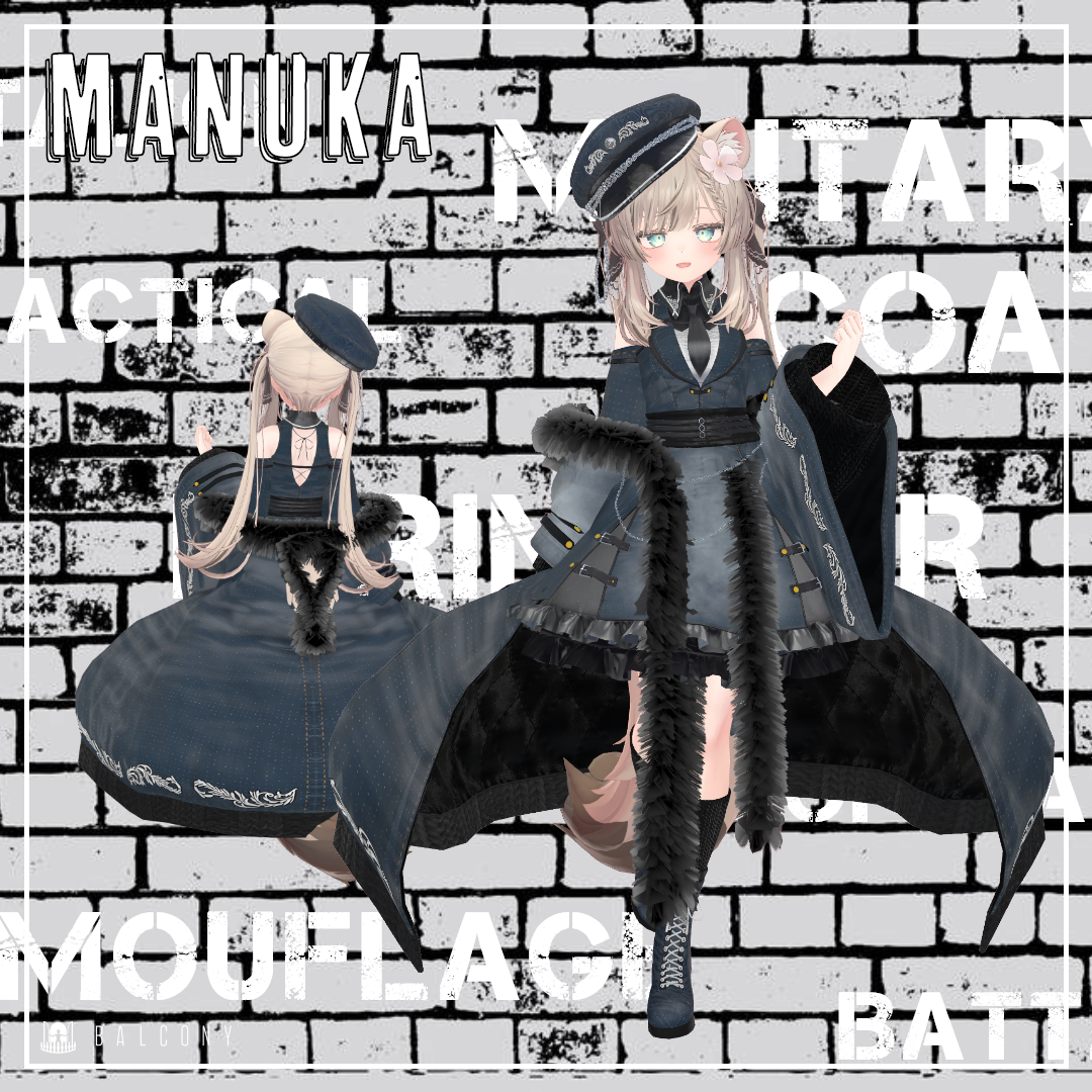 VRChat用衣装『MILITARY COAT』 - BALCONY - BOOTH