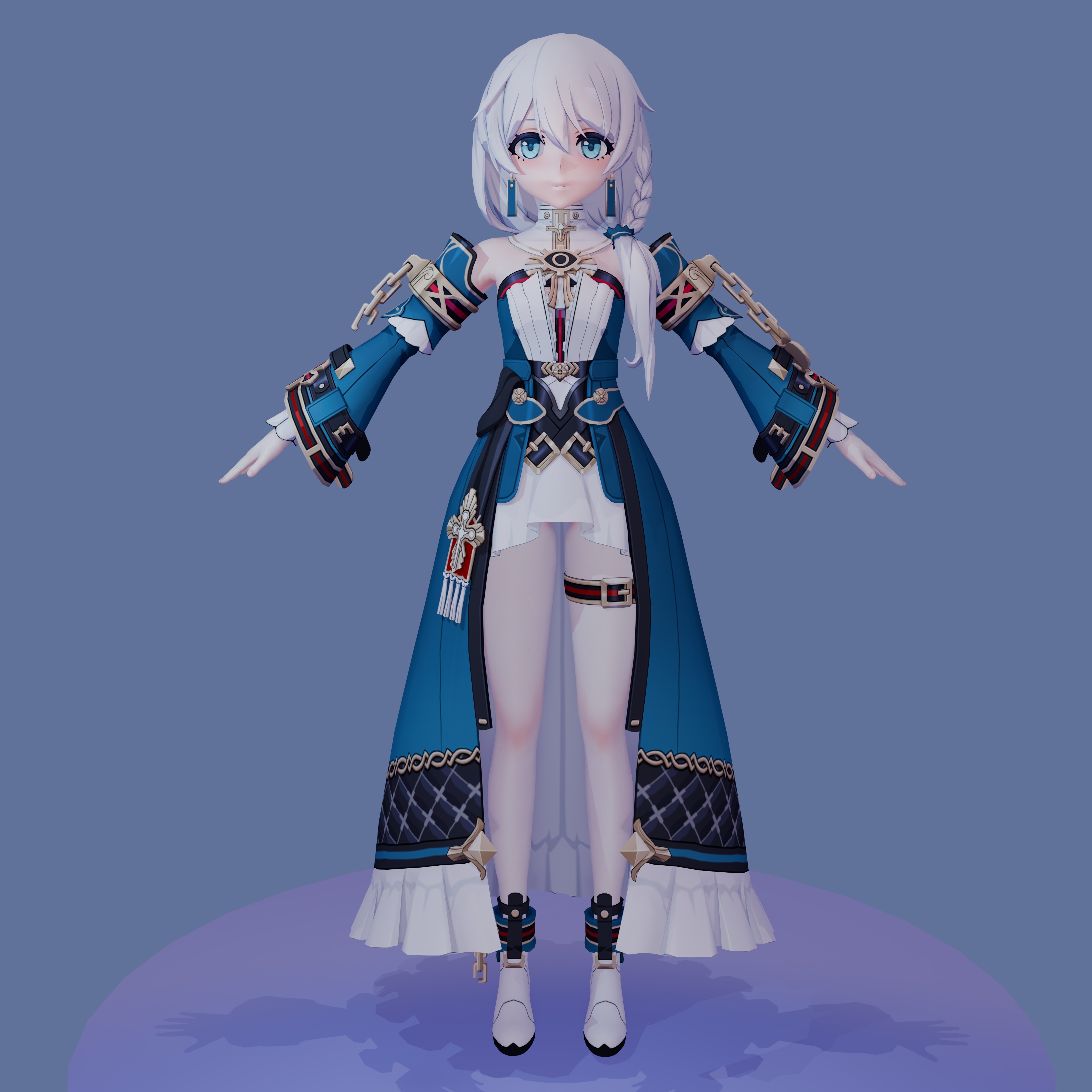 【3Dモデル】‌Theresa——PMX - yuyu - BOOTH