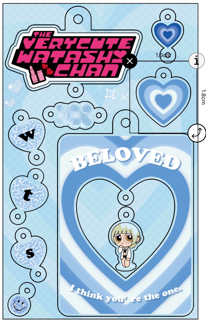 スペシャル私ちゃんアクキーセット(びしょ濡れ) - WTS_CHAN SHOP - BOOTH