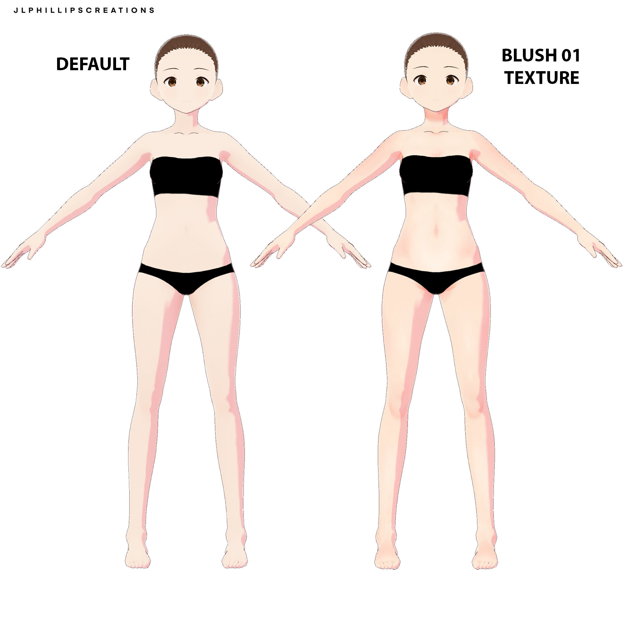 FREE VROID Studio 41 Skin Tone Body Package - JLPhillipsCreations - BOOTH