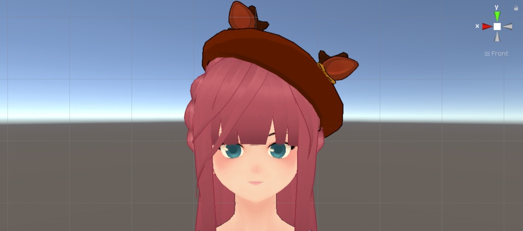 VRC beret hat.fbx ベレー帽 - liquidmoon - BOOTH