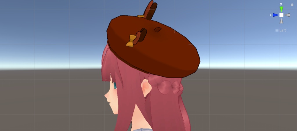 VRC beret hat.fbx ベレー帽 - liquidmoon - BOOTH