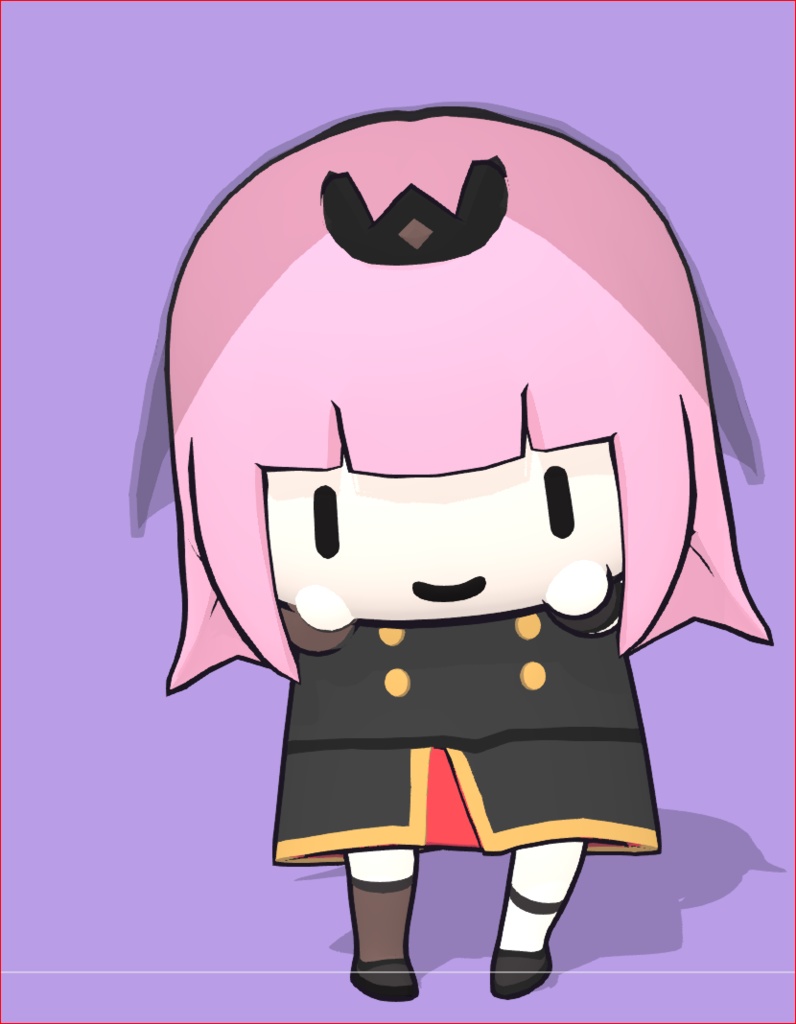 Smol Calli Mori Calliope HoloMyth 3D Model VRCHAT Girl vtuber 3D ...